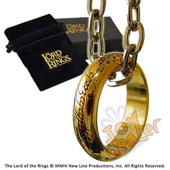 The One Ring - Noble Collection - The Lord of the Rings Gold Plated Of ...